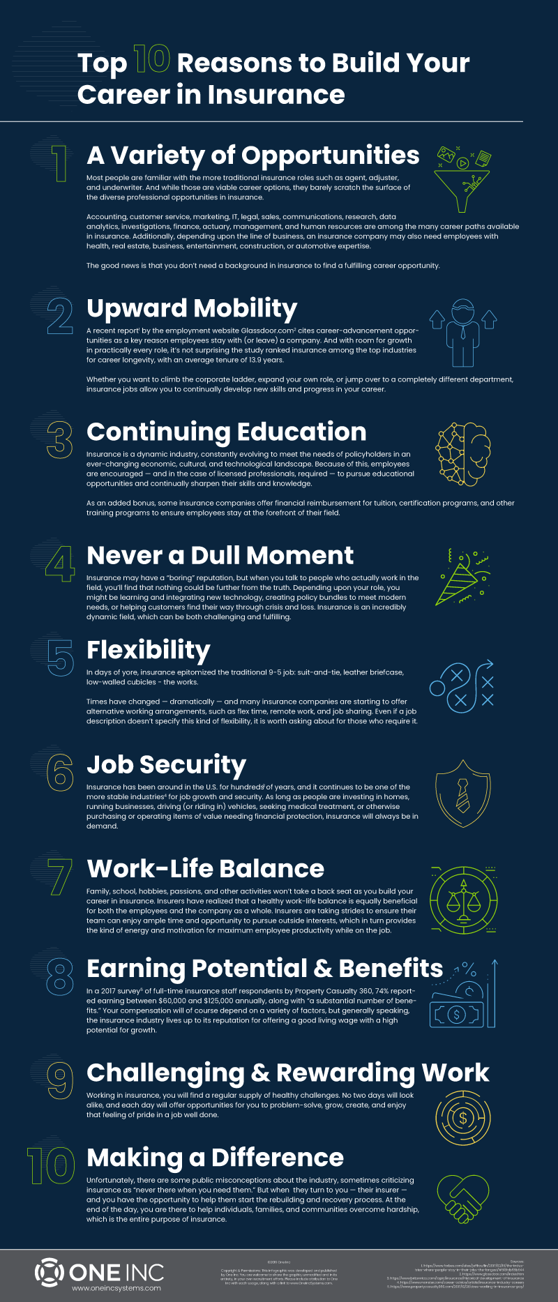 Top 10 Reasons to Work in Insurance | One Inc